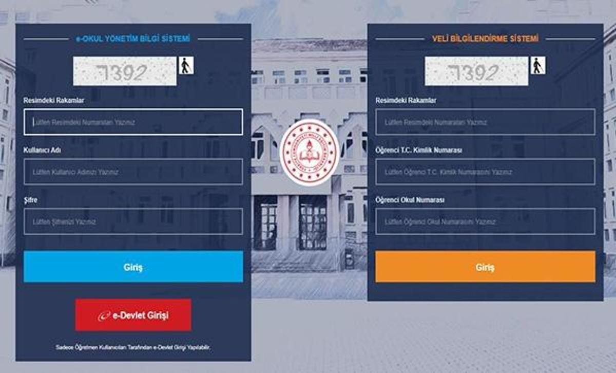 E okul MEB gov tr girişinden öğrenci ve öğretmen sayfasına erişim nasıl ...