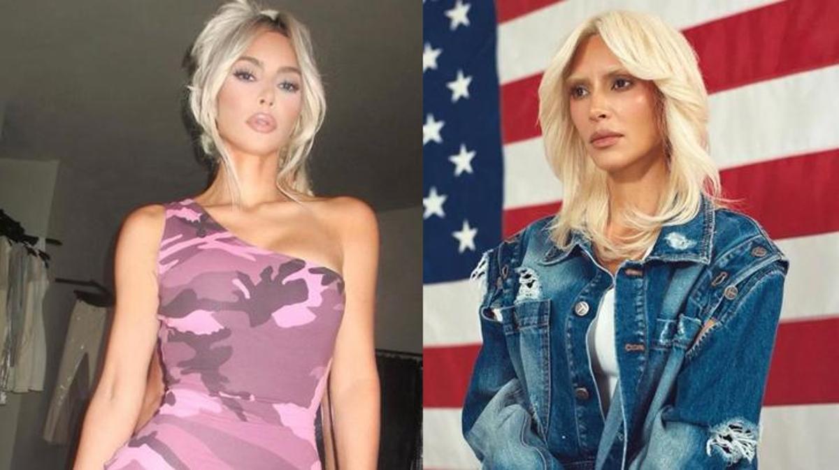 Kim Kardashian yeni imajıyla dikkat çekti, verdiği poz ile şoke etti ...
