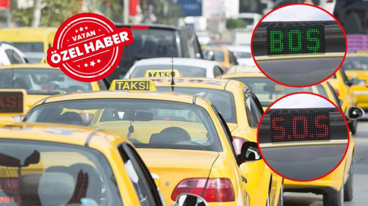 Taksilerde yeni dönem başlıyor! 'Dolu, boş, rezerve' lambaları yanacak ...