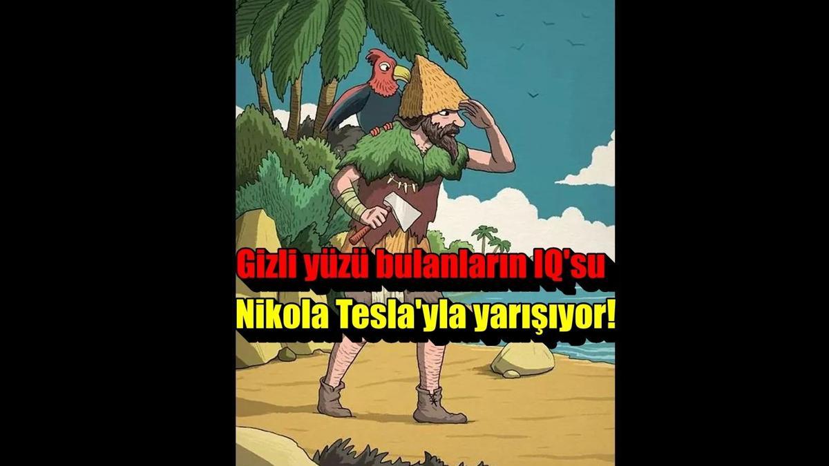 13 saniyede gizli yüzü bulanların IQ'su Nikola Tesla ile yarışıyor ...
