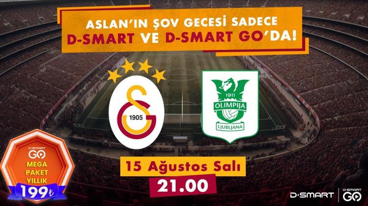 Aslan'ın şov gecesi D-Smart ve D-Smart Go'da - Galatasaray Haberleri