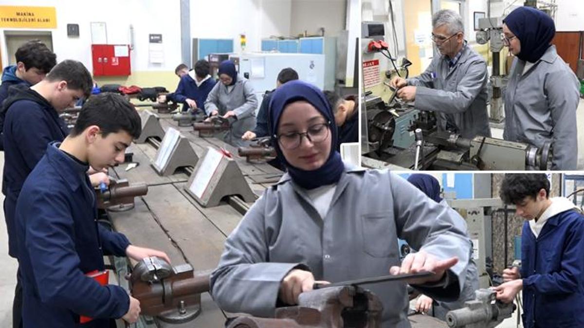 Samsun'da makine bölümünün tek kız öğrencisi! Nisa Nur'un hedefi ...