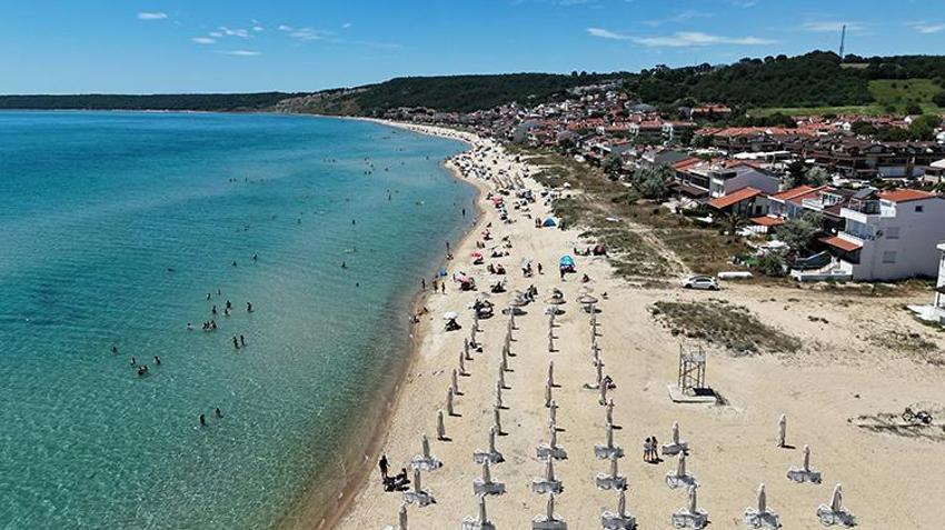 Edirne’nin gizli cenneti Erikli Sahili’nde bayram yoğunluğu: Sahilde ...